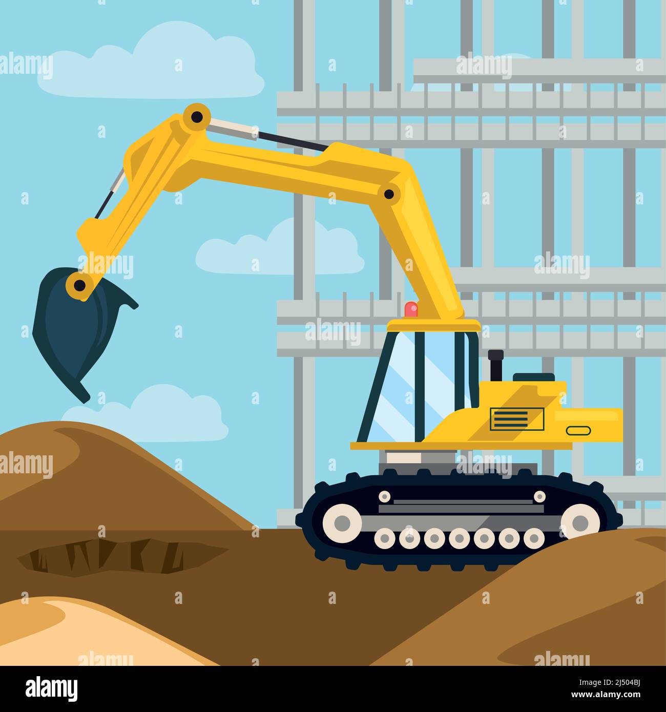 construction icons card Stock Vector Image & Art - Alamy