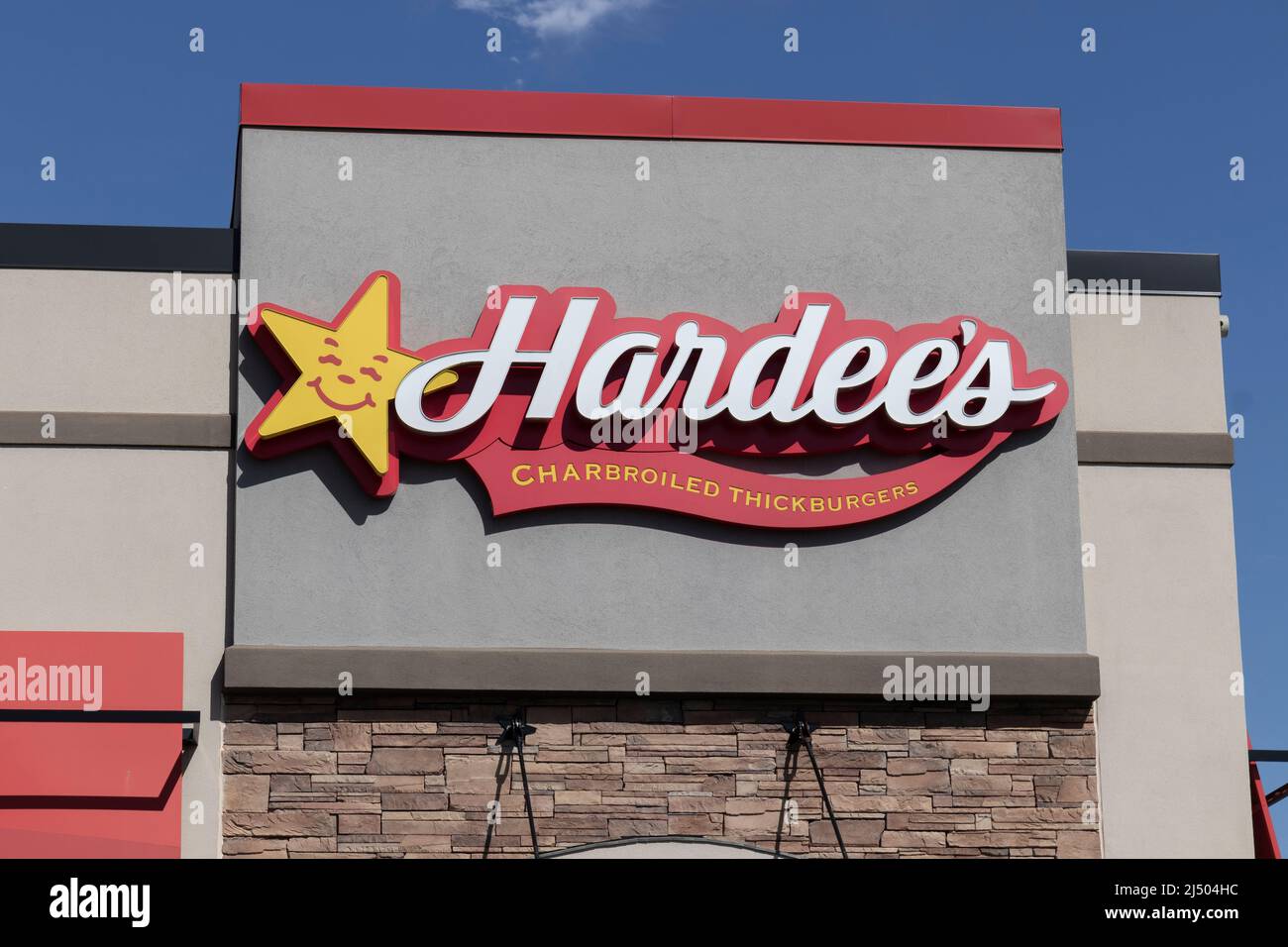 Richmond - Circa April 2022: Hardee's fast food restaurant location ...