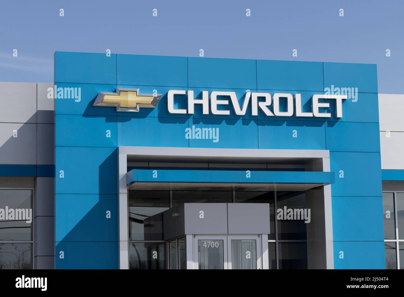Richmond - Circa April 2022: Chevrolet car and SUV Dealership. Chevy is ...