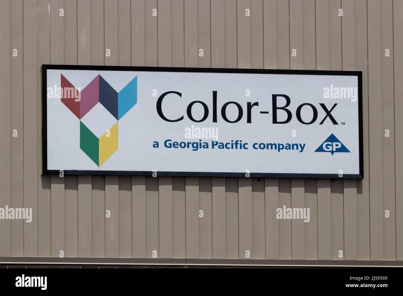 Richmond - Circa April 2022: Color-Box facility. Color-Box was acquired ...
