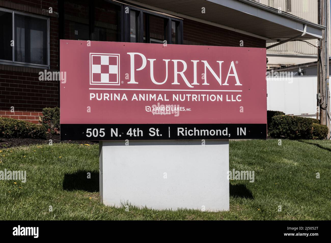Richmond - Circa April 2022: Purina Animal Nutrition plant. Purina ...