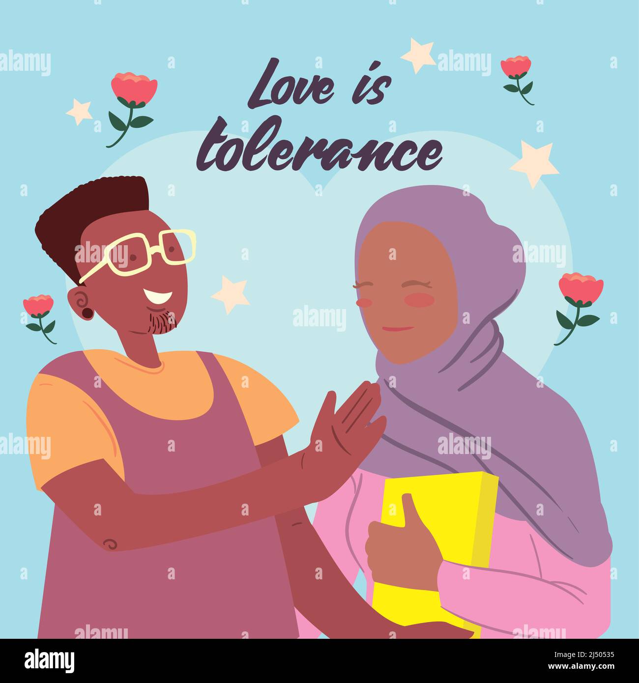 card of love is tolerance Stock Vector Image & Art - Alamy