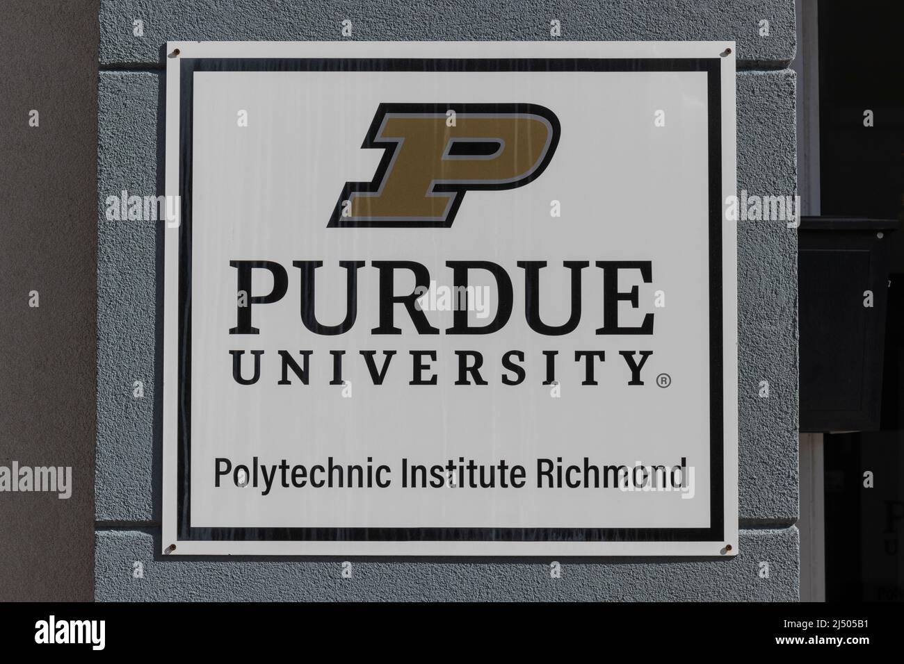 Richmond - Circa April 2022: Purdue Polytechnic Richmond campus. Purdue ...