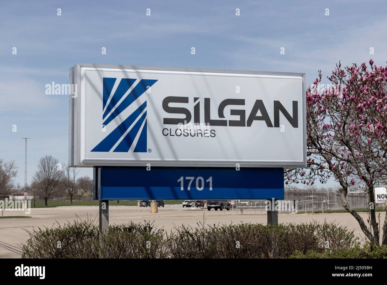 Richmond - Circa April 2022: Silgan Closures plant, a division of ...