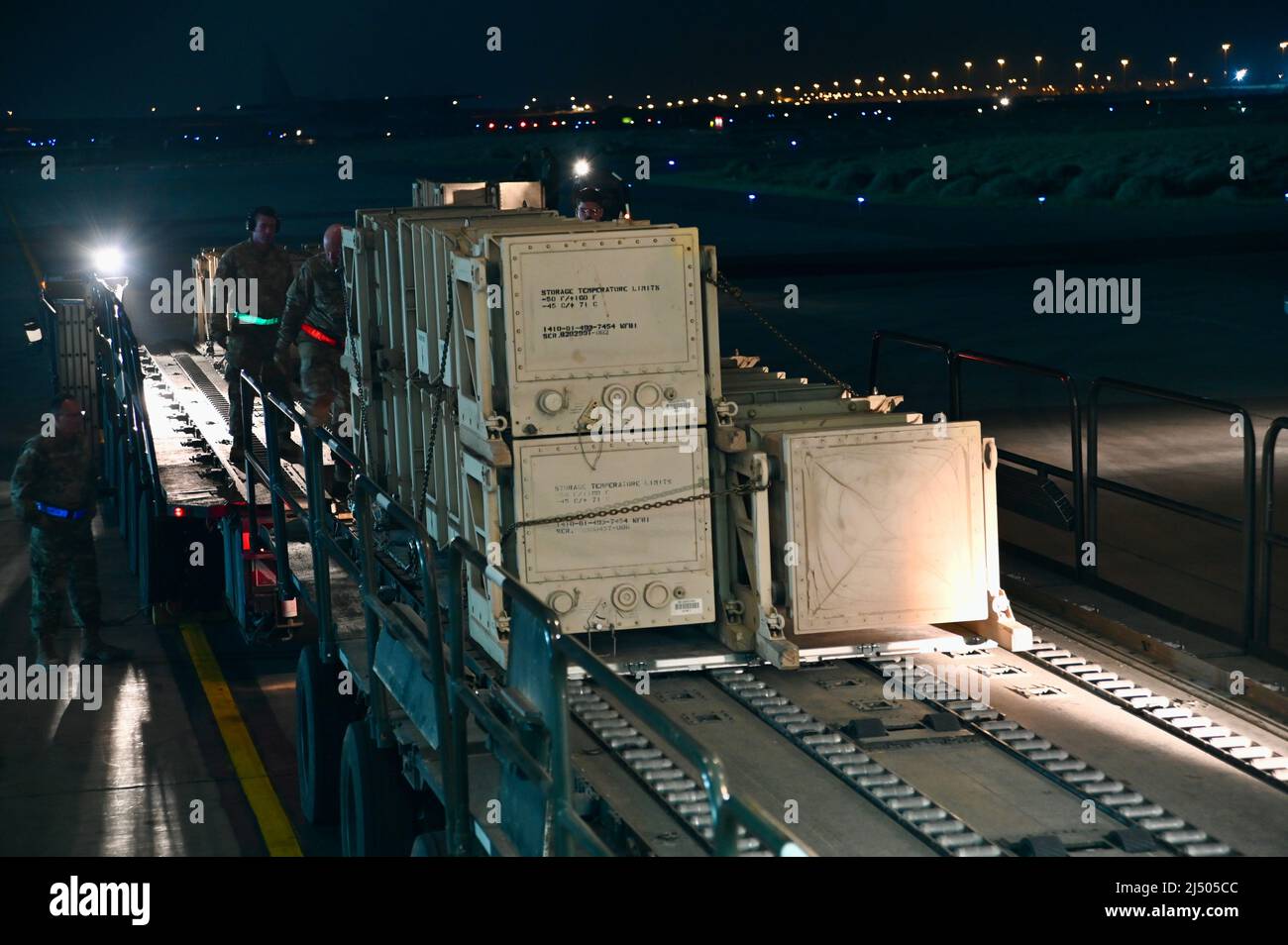 Members of the 386th Expeditionary Logistics Readiness Squadron and ...