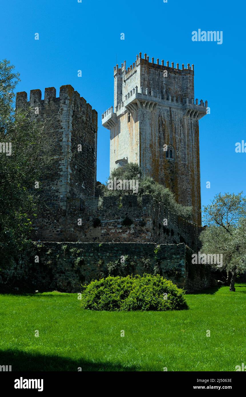 Outside Walls of the Medieval Castle of Beja in Alentejo, Portugal ...