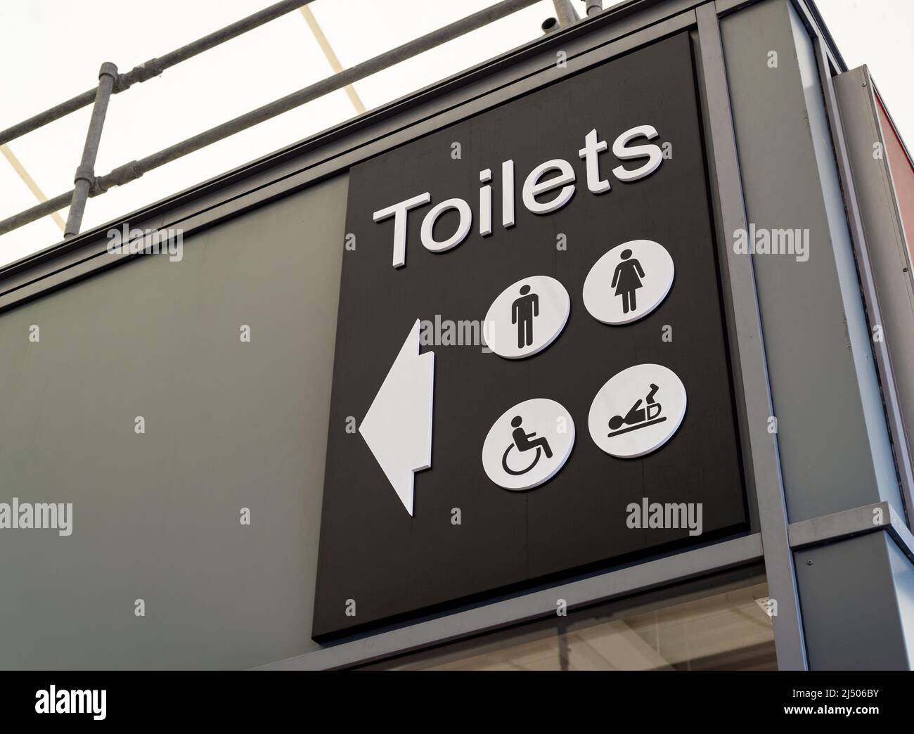 Sign public bathroom toilets hi-res stock photography and images - Alamy