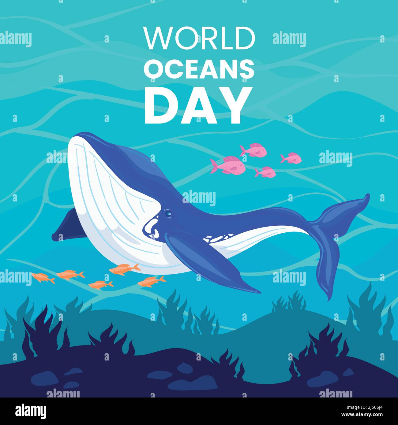 world ocean day poster Stock Vector Image & Art - Alamy