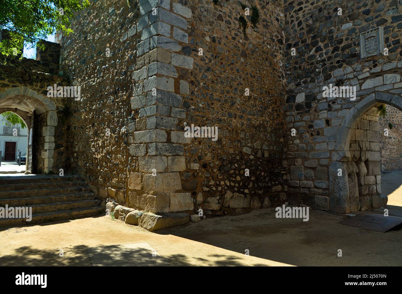 Gate in the medieval castle of Beja. Alentejo, Portugal Stock Photo - Alamy