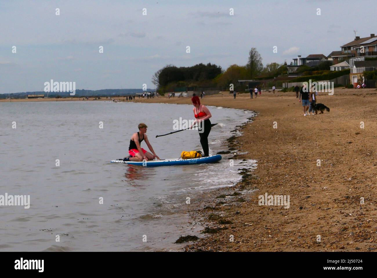 Residents in Mersea Island enjoyed the beach in East Mersea on Easter ...