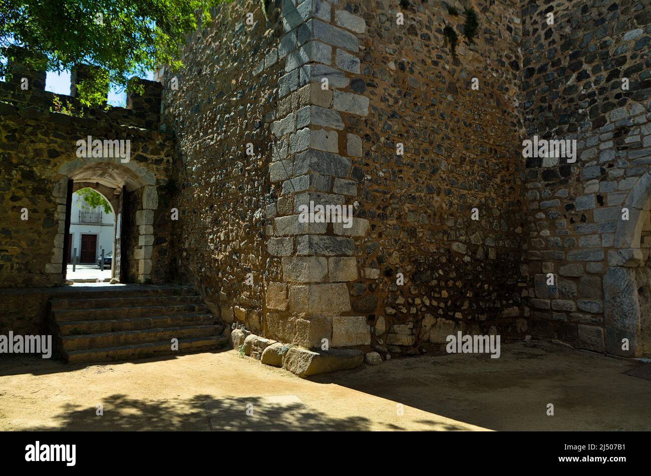 Gate in the medieval castle of Beja. Alentejo, Portugal Stock Photo - Alamy