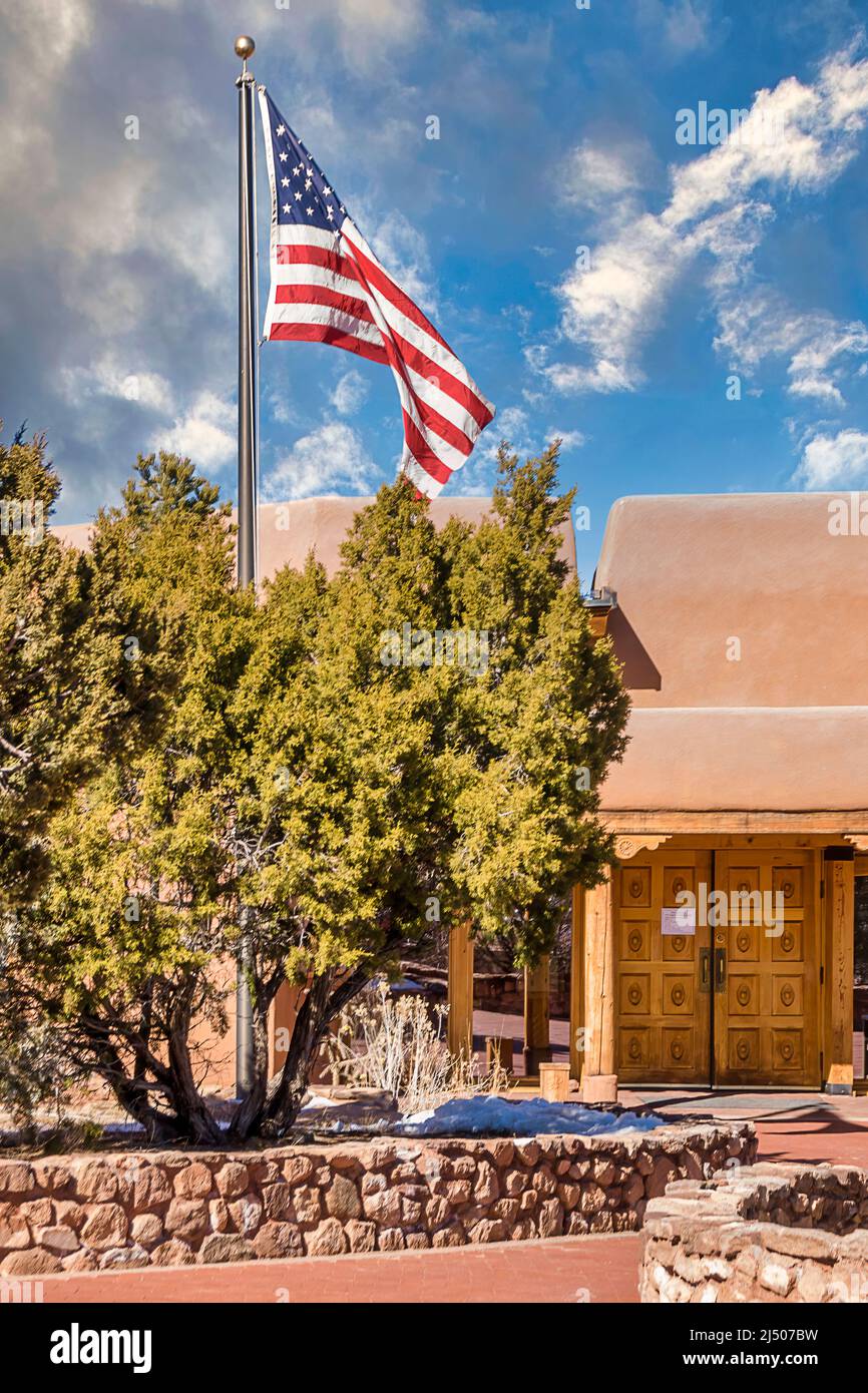 The E.E. Fogelson Visitor Center at the Pecos National Historical Park ...