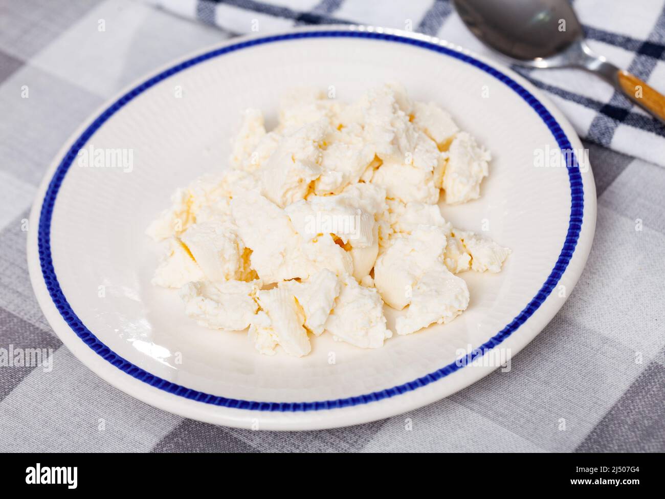 Delicious young cheese Stock Photo - Alamy