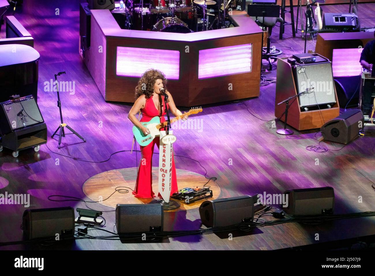 Hannah Dasher performs on the stage of The Grand Ole Opry, home to ...