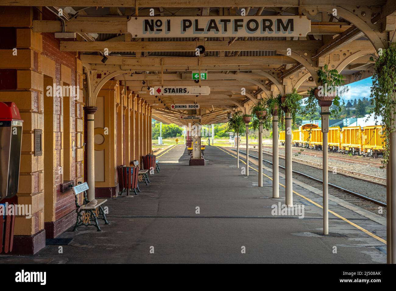 Toowoomba, Queensland, Australia - Historical train station platform ...