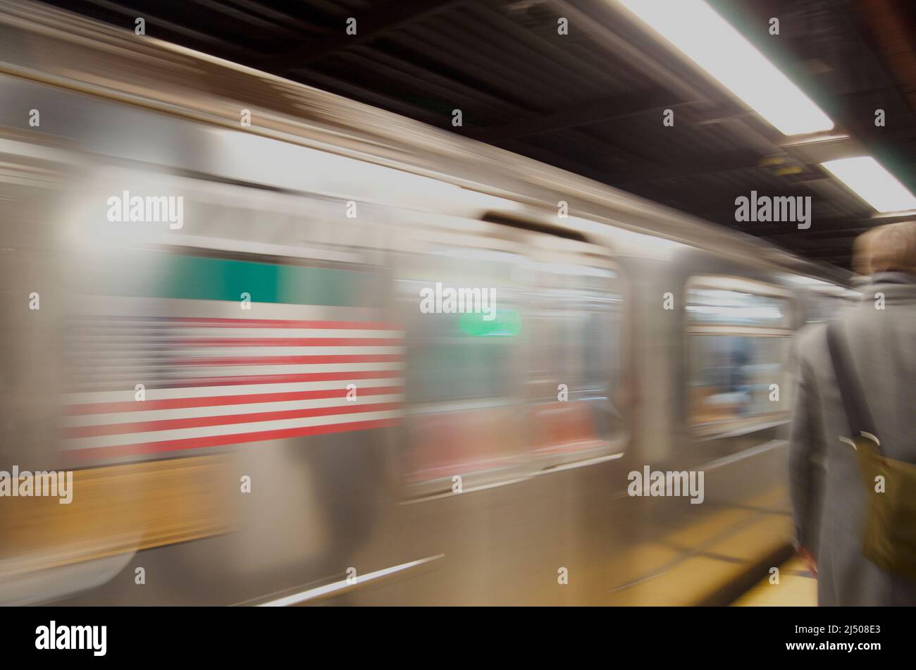 New York City Subway Scene Stock Photo - Alamy
