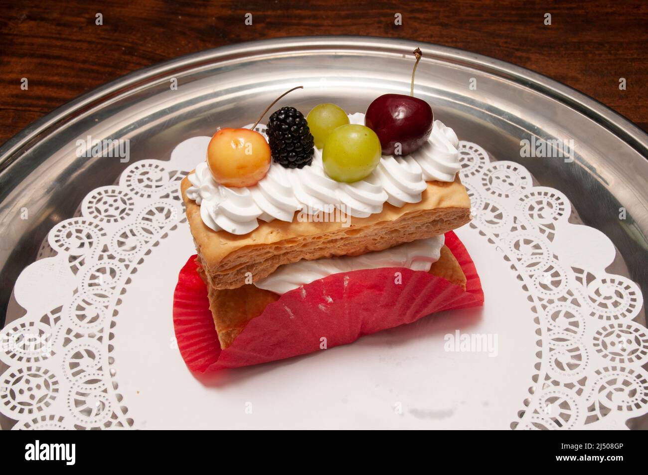 Delicious Mexican cuisine dish known as Milhojas Stock Photo - Alamy