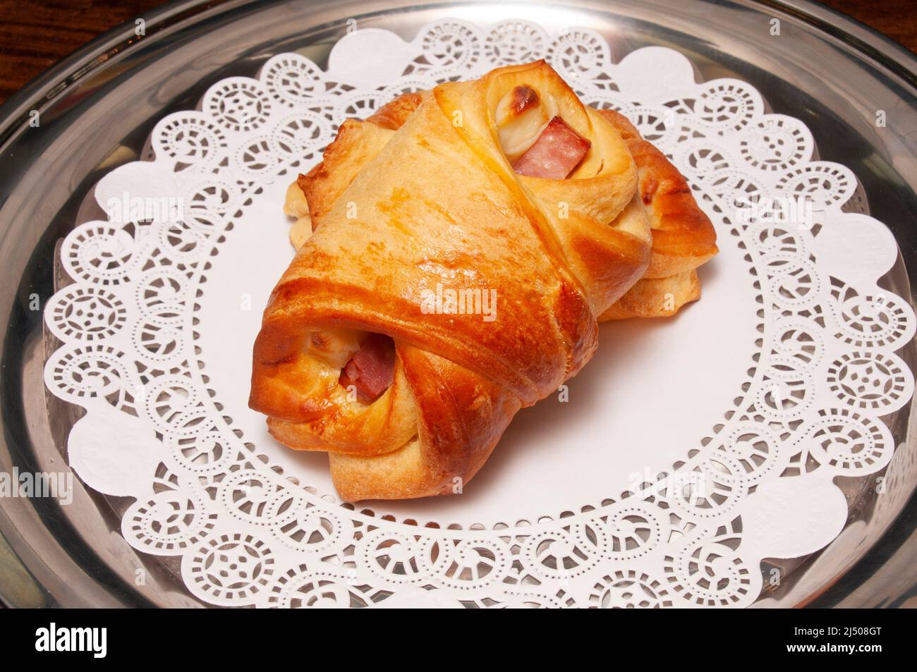 Traditional hispanic dish known as stuffed Ham and Cheese Stock Photo ...