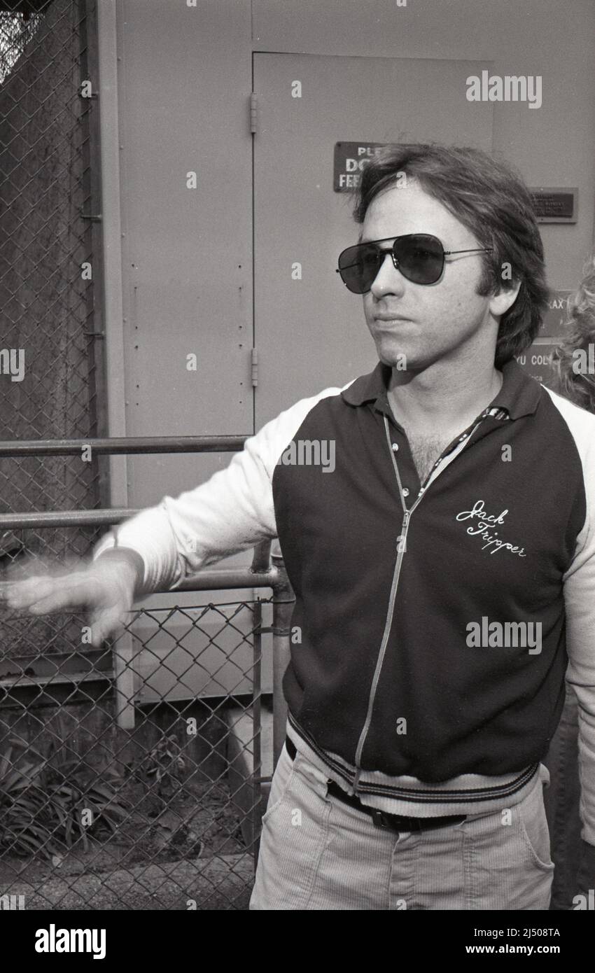 John Ritter pictured as the cast of Three's Company at the LA Zoo to ...