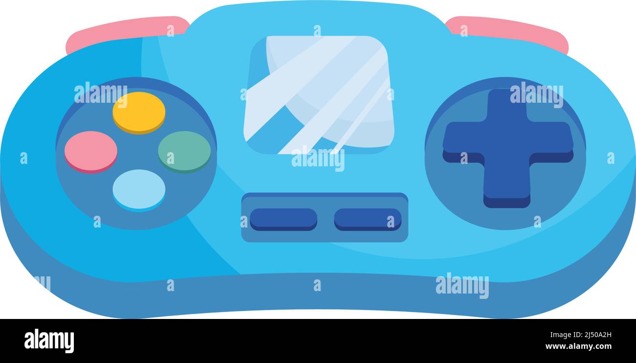 blue videogame controller Stock Vector Image & Art - Alamy