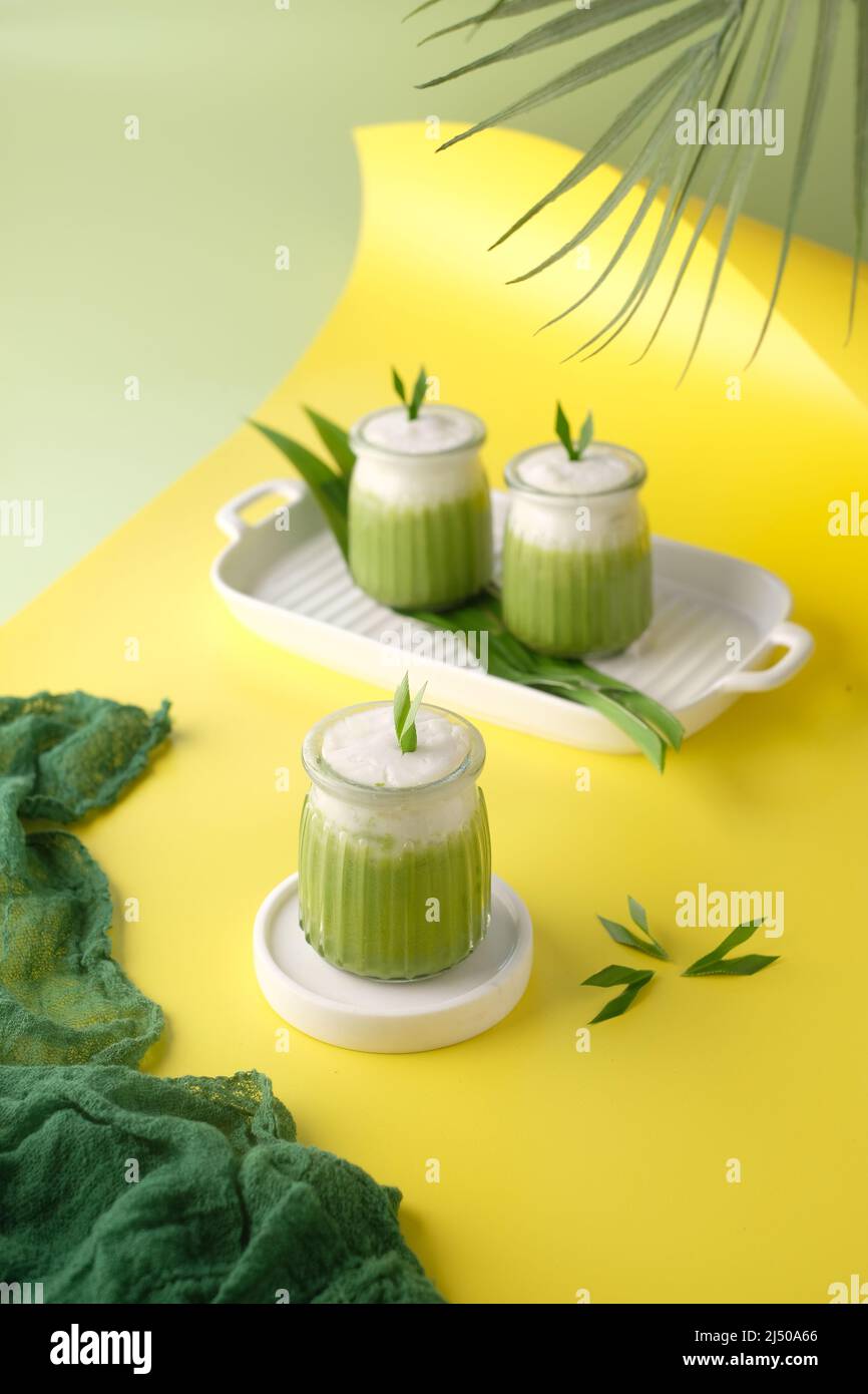 Traditional food of indonesian with pandan taste Stock Photo - Alamy