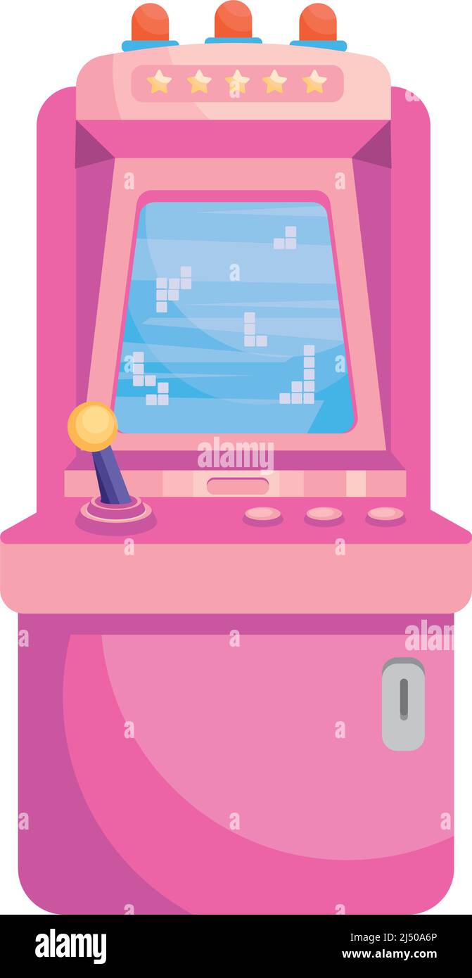 pink arcade machine Stock Vector Image & Art - Alamy