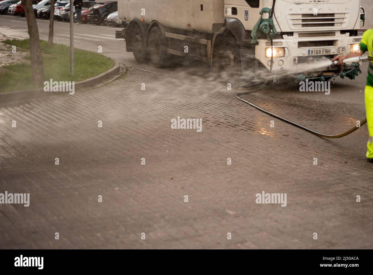 Dustman cleaning hi-res stock photography and images - Alamy