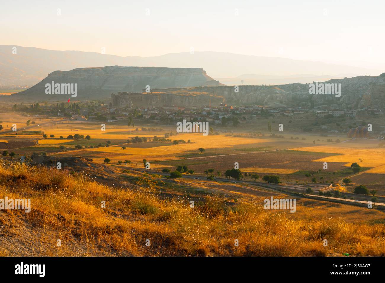Cappadocia view at sunrise in the morning. Travel to Cappadocia ...