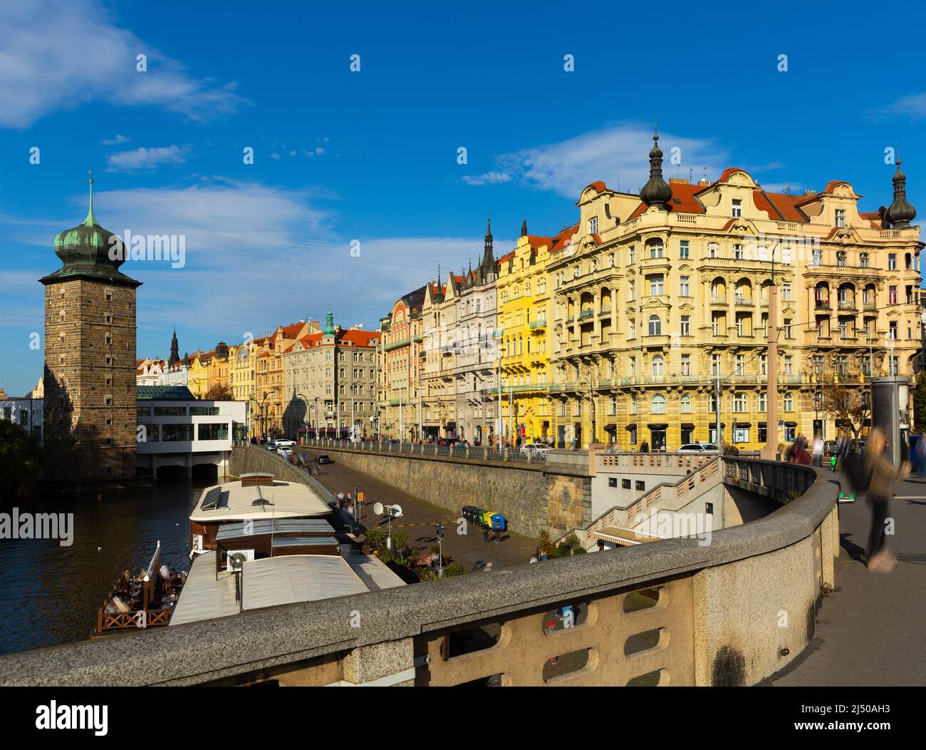 Autumn reflection on vltava river hi-res stock photography and images ...