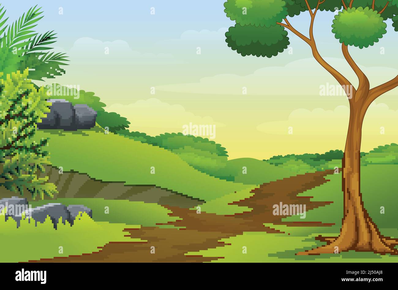 Summer Landscape Clipart