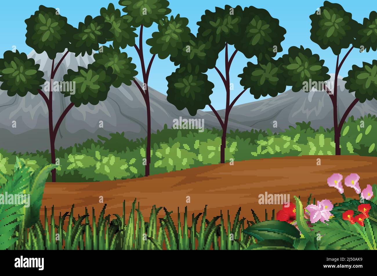 Landscape mushroom stone on Stock Vector Images - Alamy