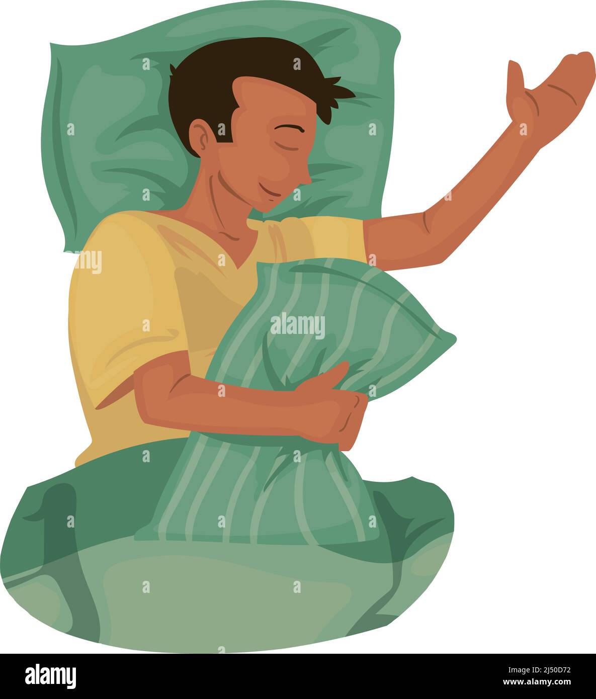 asleep man illustration Stock Vector Image & Art - Alamy