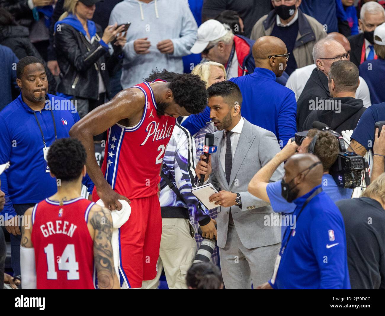 Joel embiid interview hi-res stock photography and images - Alamy