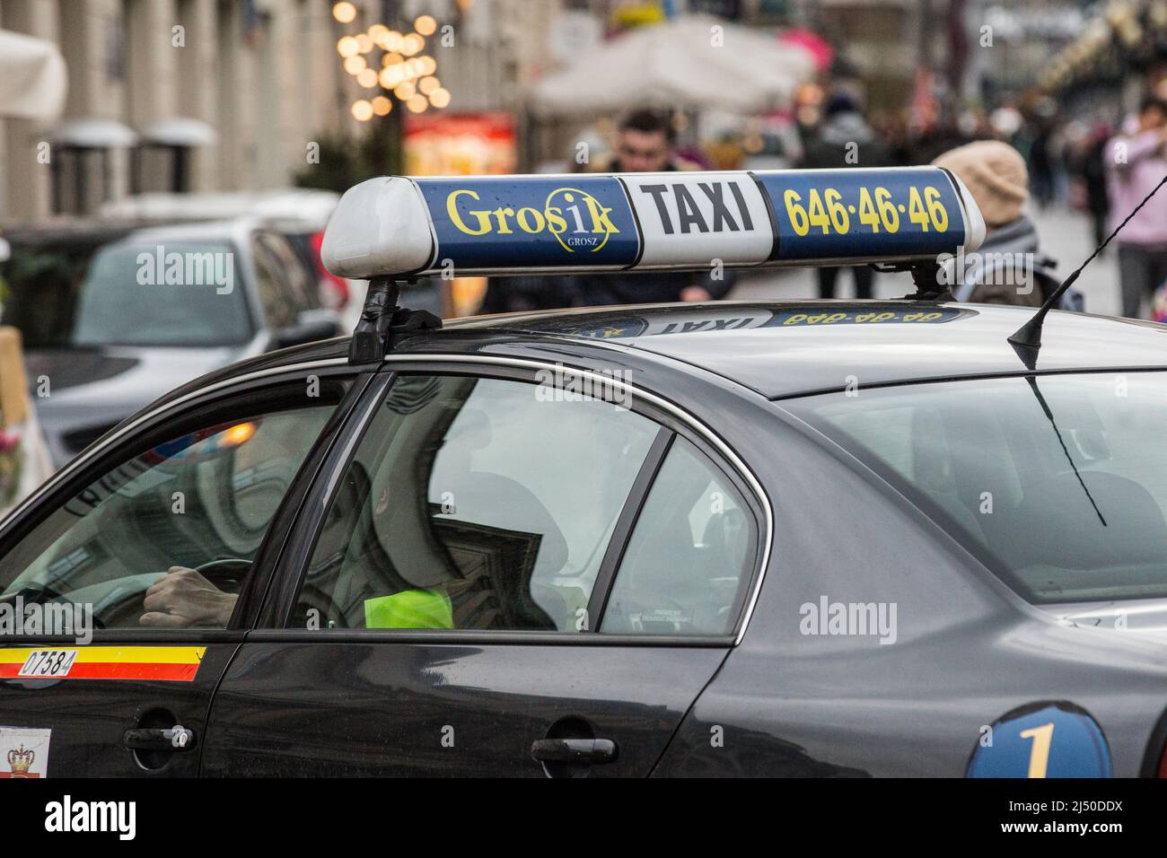 Taxi seen on street hi-res stock photography and images - Alamy