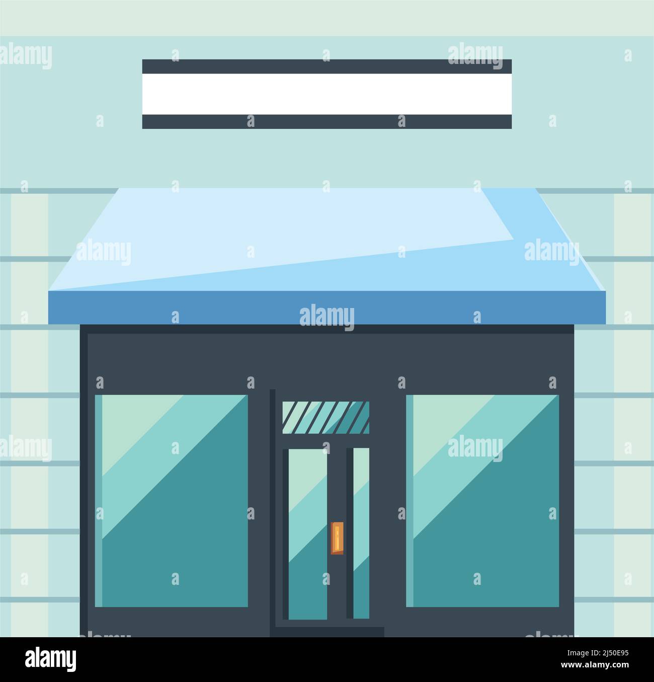 flat blue retail store Stock Vector Image & Art - Alamy