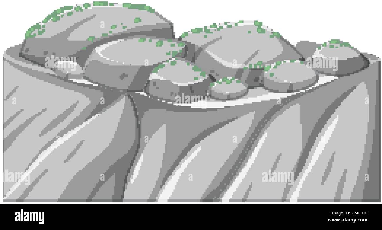 A rock on white background illustration Stock Vector Image & Art - Alamy