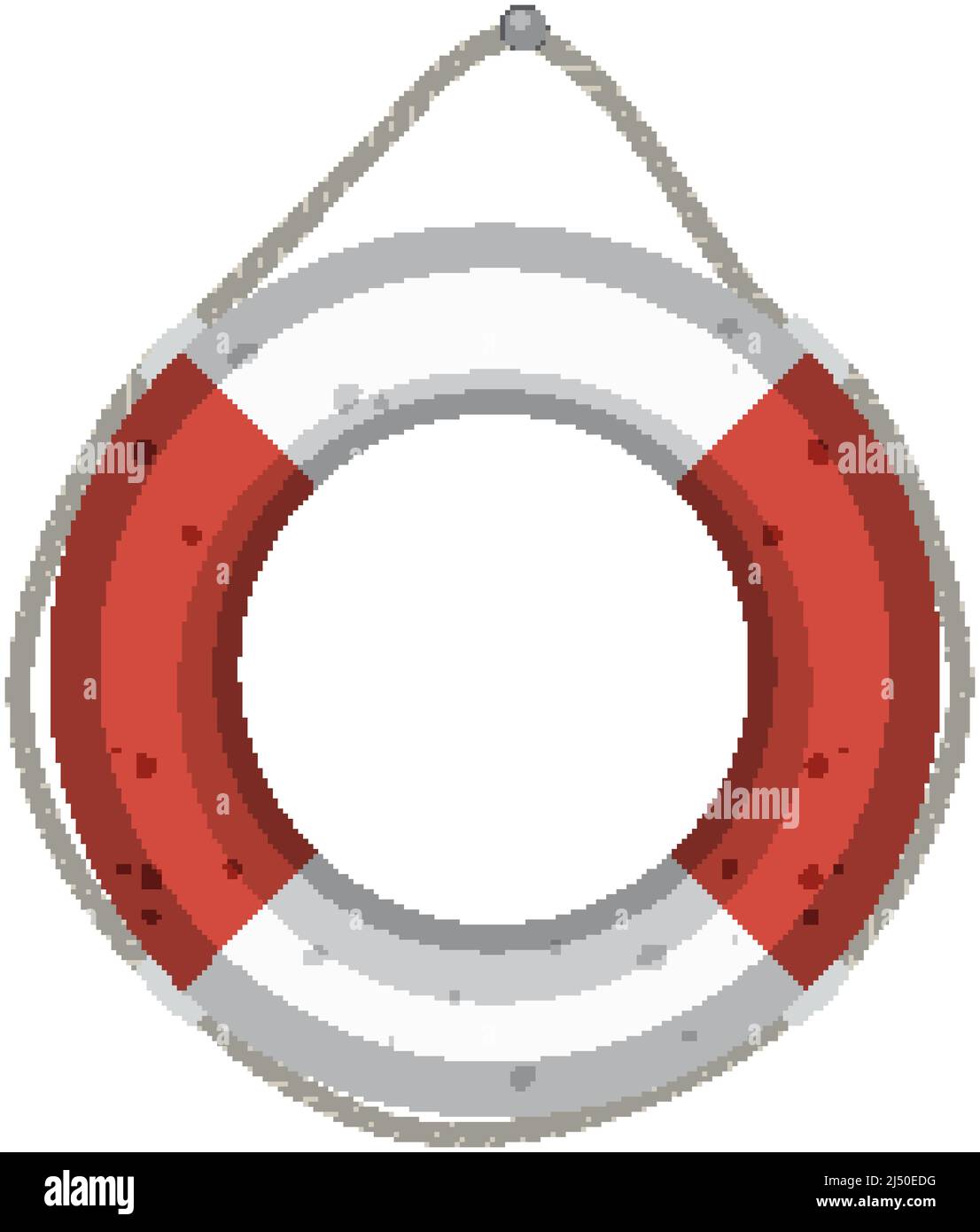 Lifebuoy safety ring on white background illustration Stock Vector ...