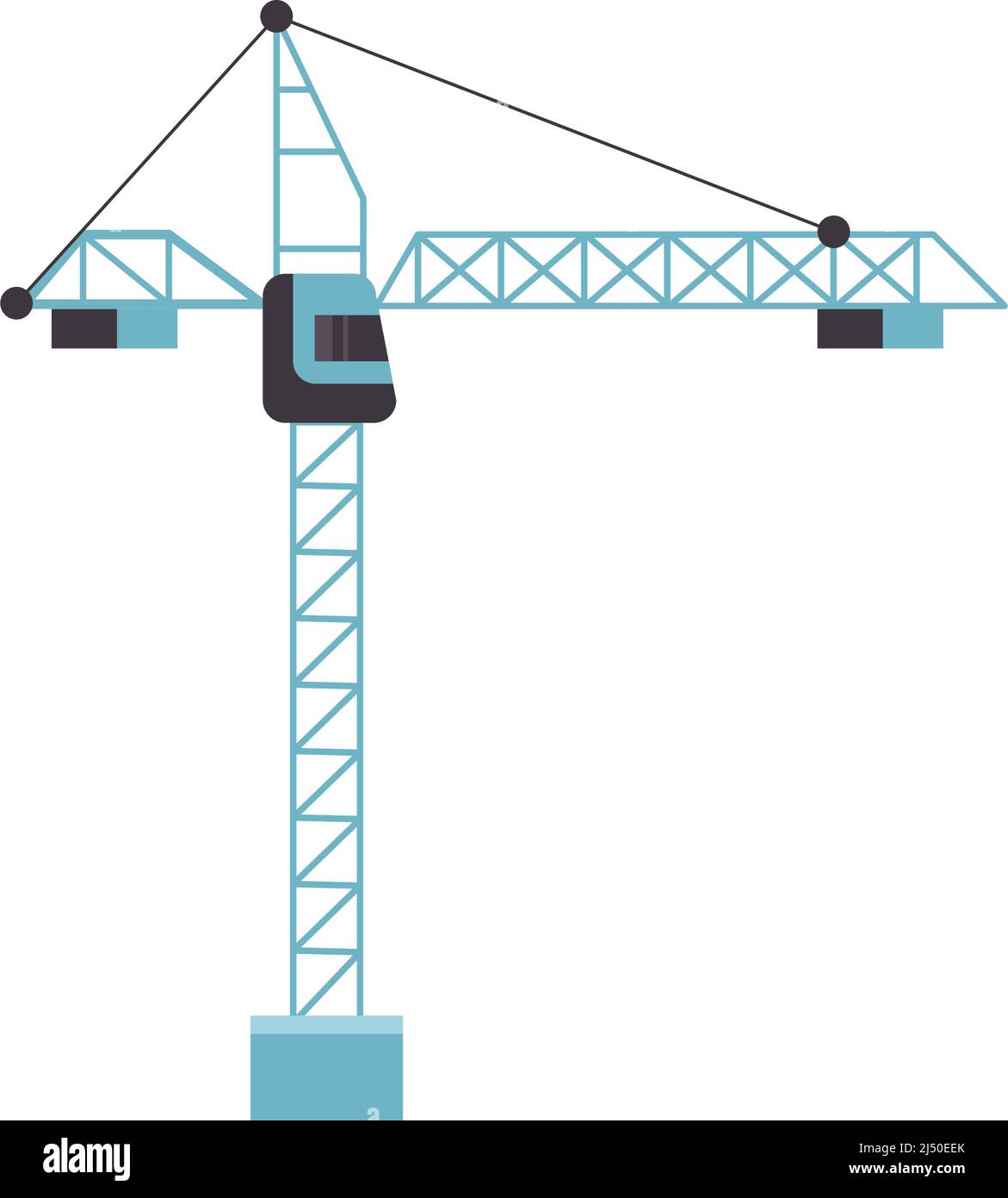 Mobile crane boom Stock Vector Images - Alamy