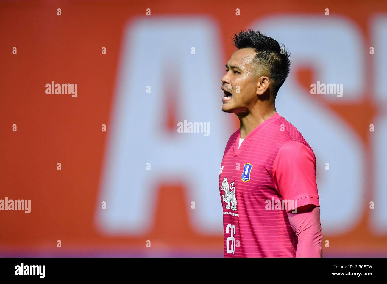 Pathumthani, Thailand. 15th Apr, 2022. Kittipong Phuthawchueak of BG ...