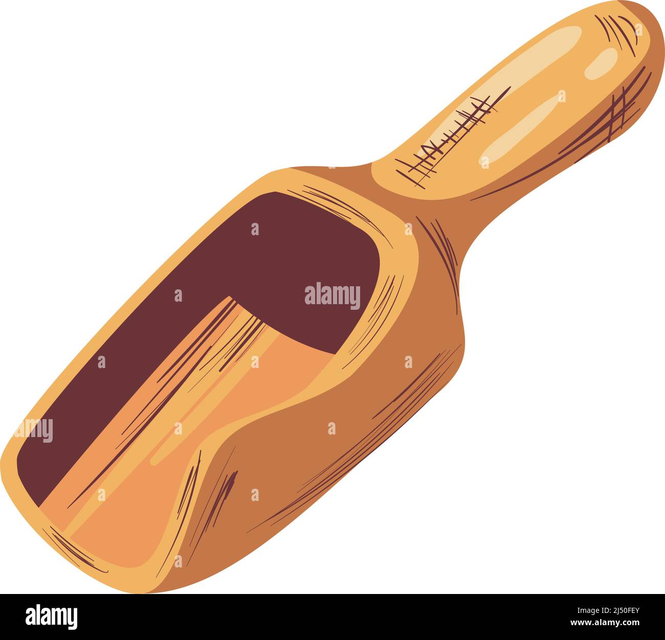 flat flour spoon design Stock Vector Image & Art - Alamy