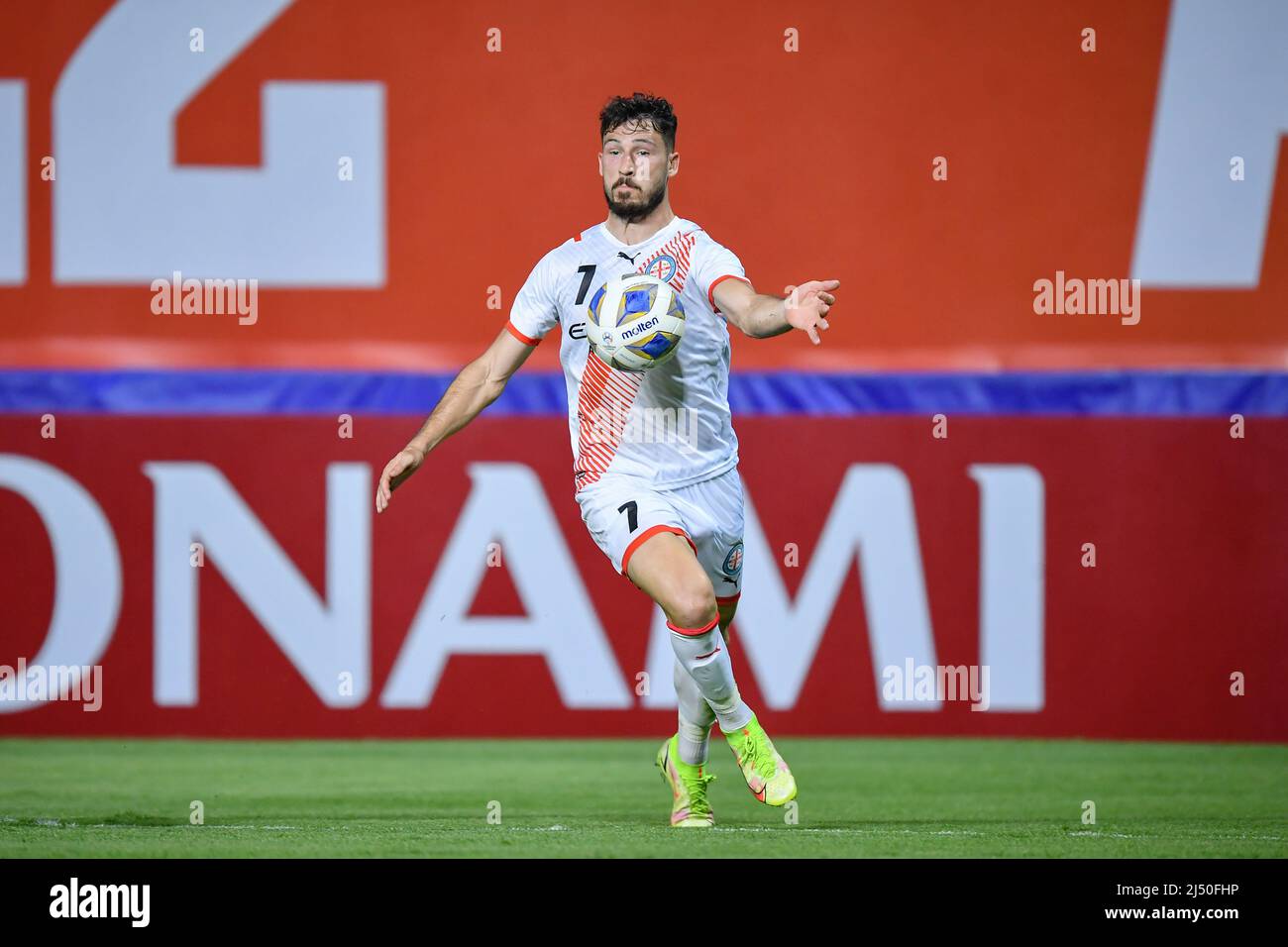 Pathumthani, Thailand. 15th Apr, 2022. Mathew Leckie of Melbourne City ...