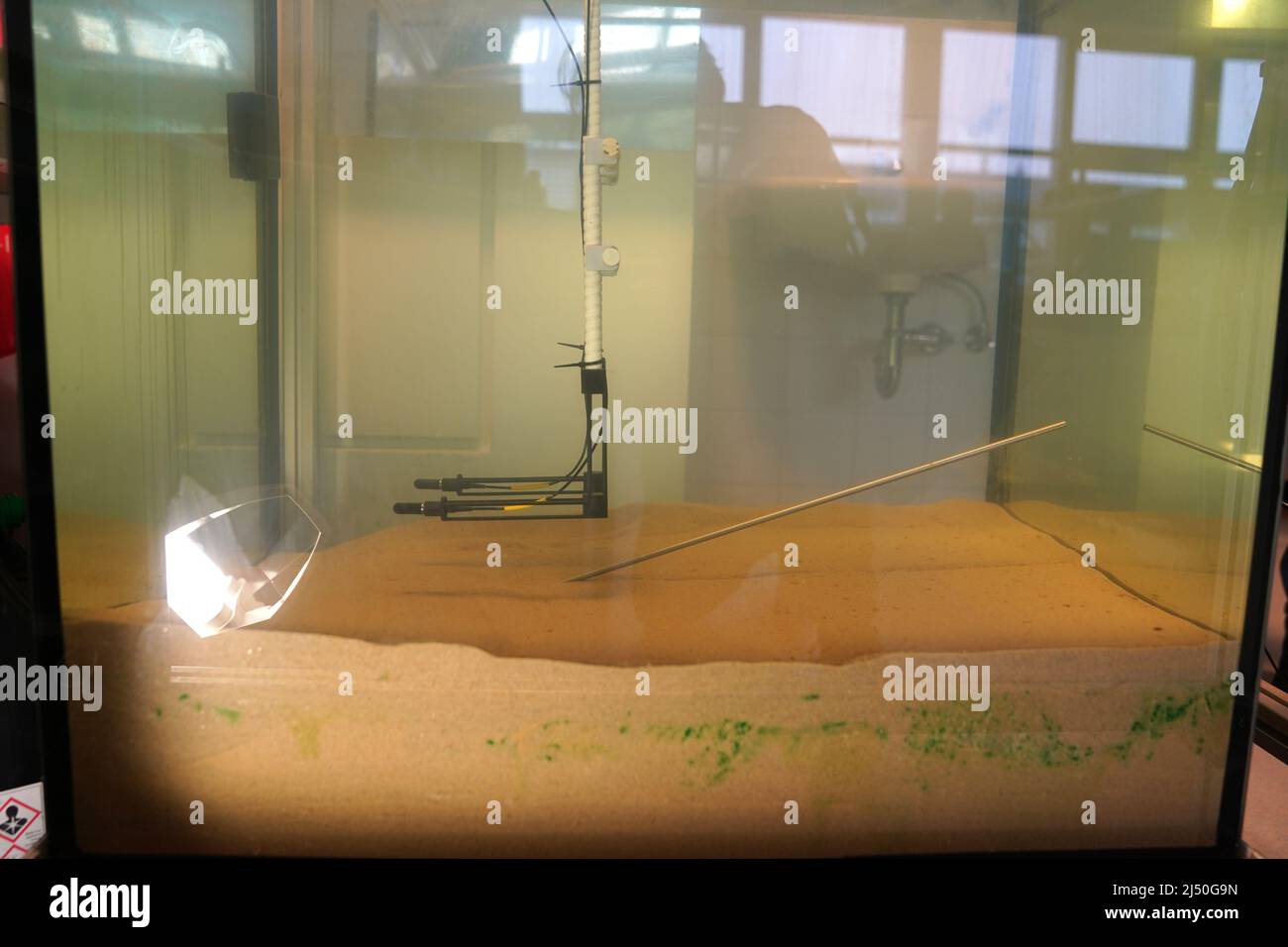 18 February 2022, Schleswig-Holstein, Lübeck: Sensors for detecting ...