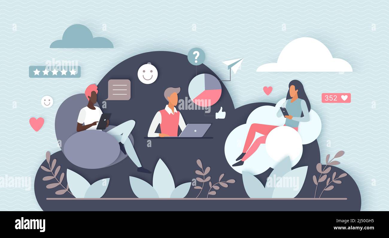 Feed messages Stock Vector Images - Alamy