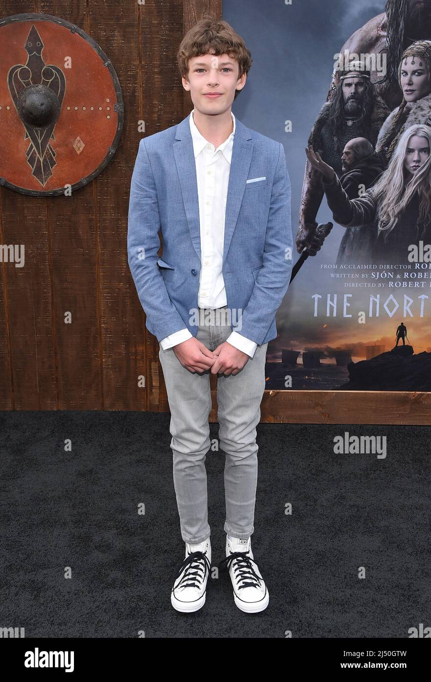 Oscar Novak arriving to "The Northman" L.A. premiere held at the TCL ...