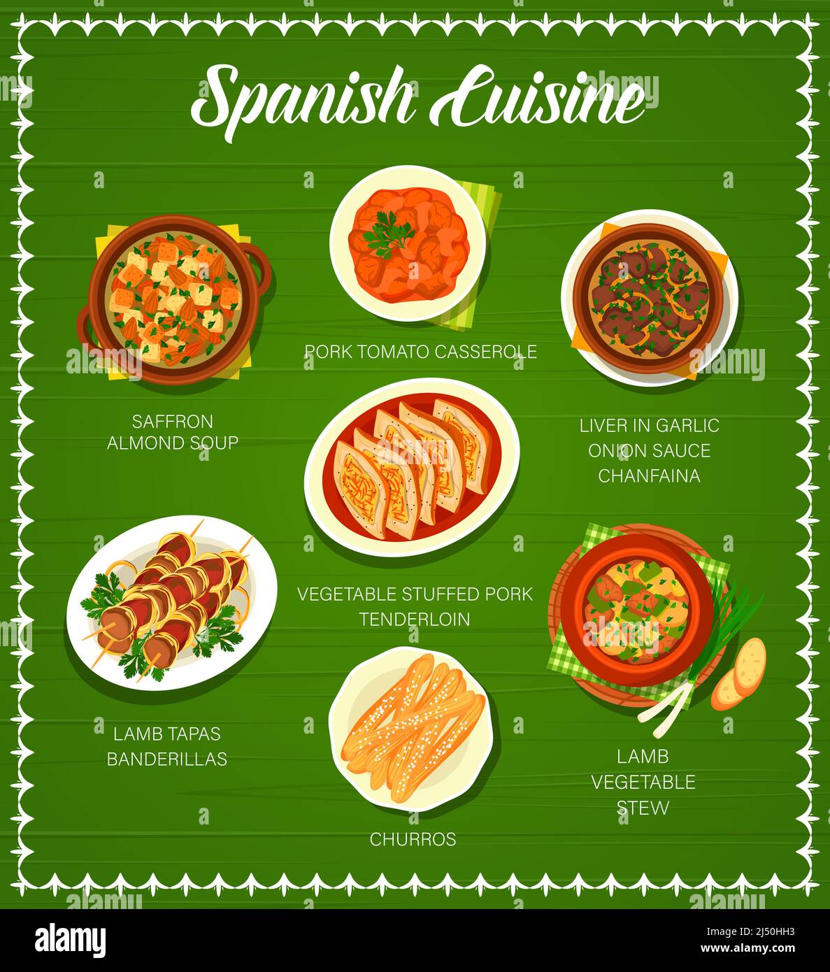 Tapas from spain Stock Vector Images - Alamy