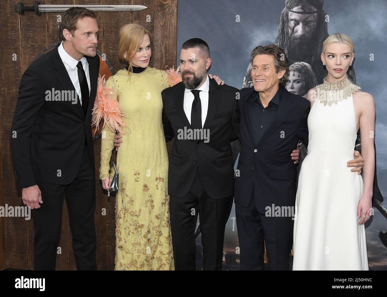 (L-R) THE NORTHMAN Cast & Crew ddddddsAlexander Skarsgård, Nicole ...