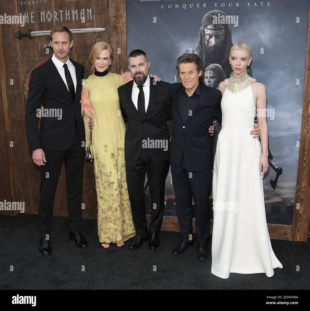 (L-R) THE NORTHMAN Cast & Crew ddddddsAlexander Skarsgård, Nicole ...