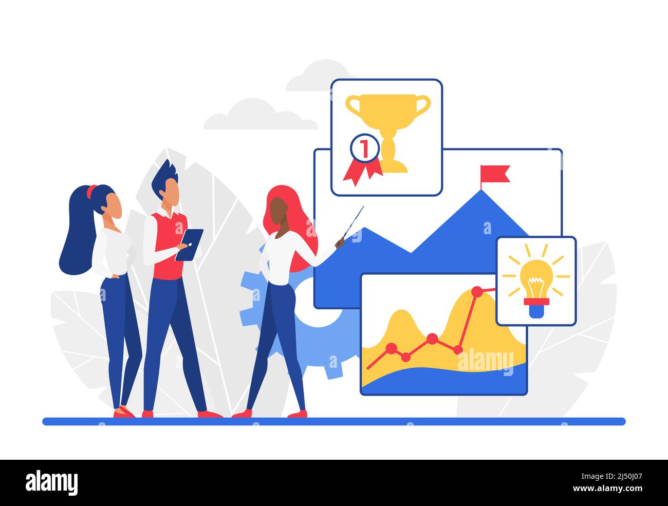 Business company achievement vision and values rewarding. Fundamental ...