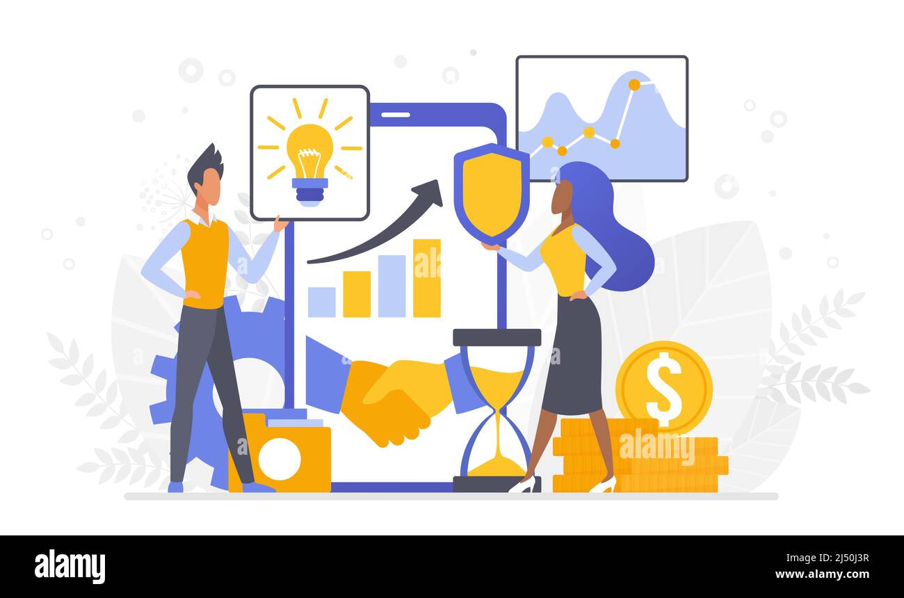 Business strategic and operational partnership agreement. Mutual profit ...