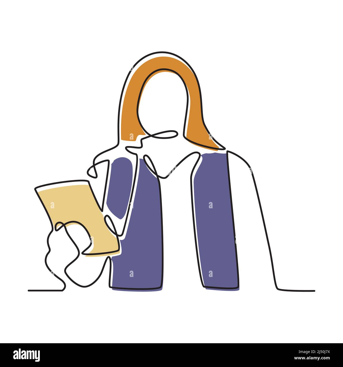 Continuous line drawing hi-res stock photography and images - Alamy